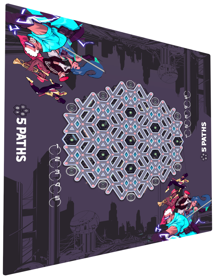 5 Paths: Jumbo 2-Player Playmat! – Solis Game Studio
