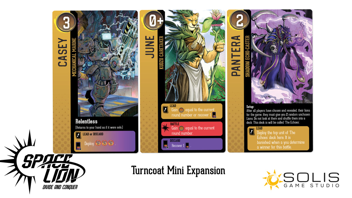 Turncoat Mini Expansion ( Space Lion: Divide and Conquer ) – Solis Game ...